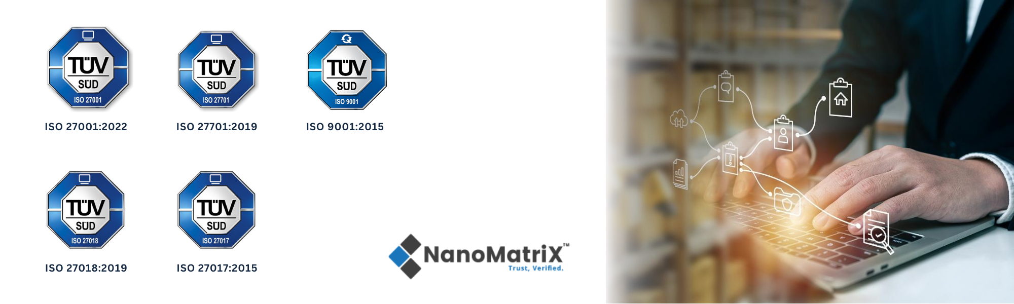 NanoMatriX Technologies Achieves ISO Certifications